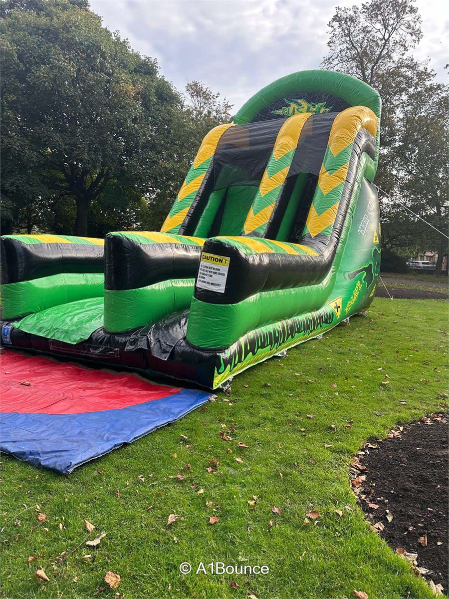 20ft Mega Toxic Rush Slide - Bouncy Castle, Soft Play and Inflatable ...