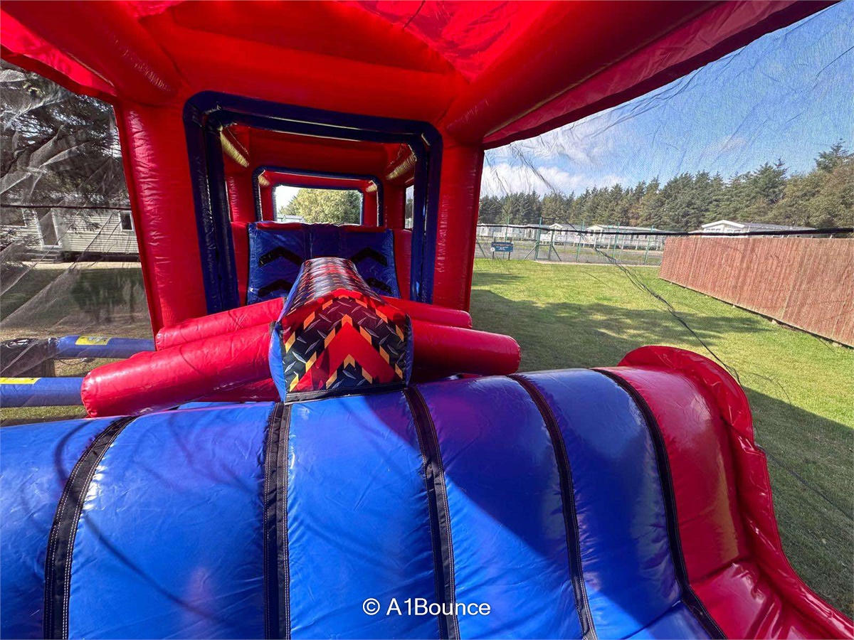 45ft Ninja Warrior All Age Assault Course - Bouncy Castle, Soft Play and Inflatable Hire in ...
