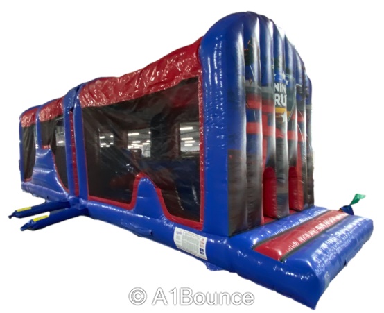 45ft Ninja Warrior All Age Assault Course - Bouncy Castle, Soft Play and Inflatable Hire in ...